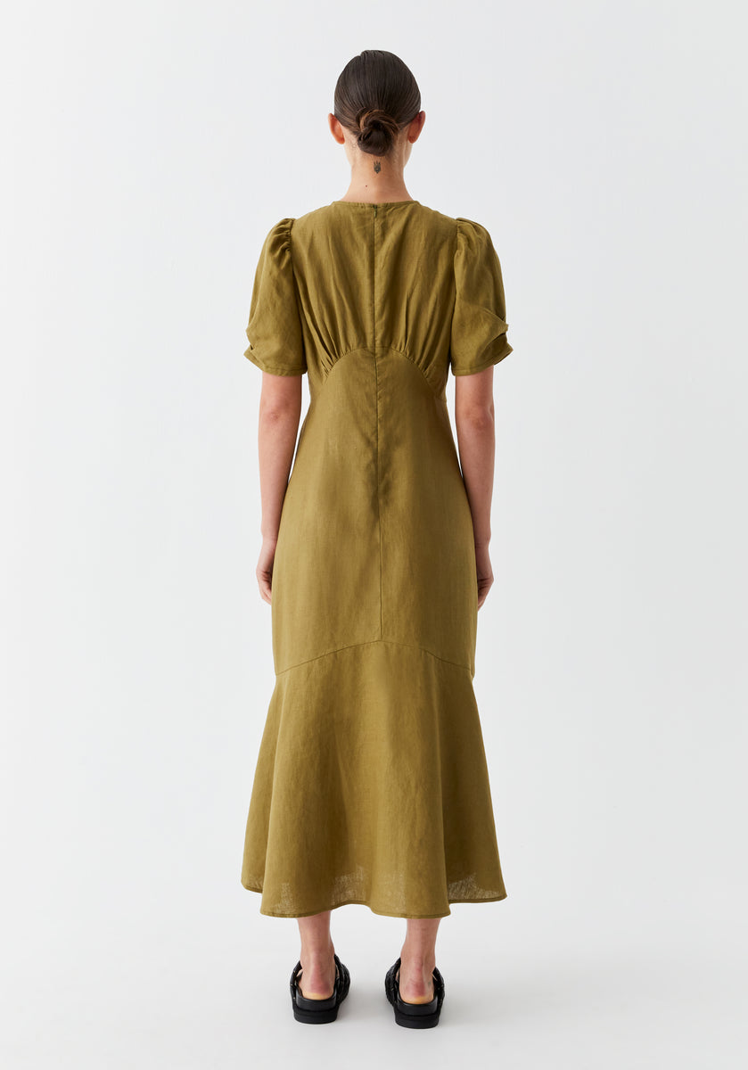 DRESS BODHI - MOSS - las – CC's Trendz